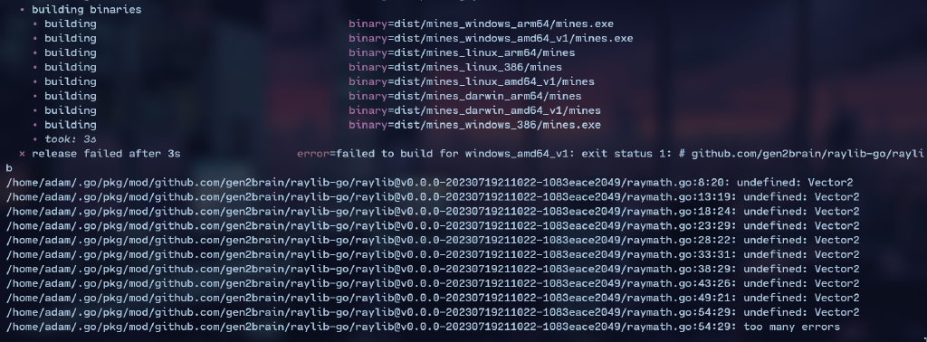 Cross Compiling CGO projects with goreleaser · /dev/random